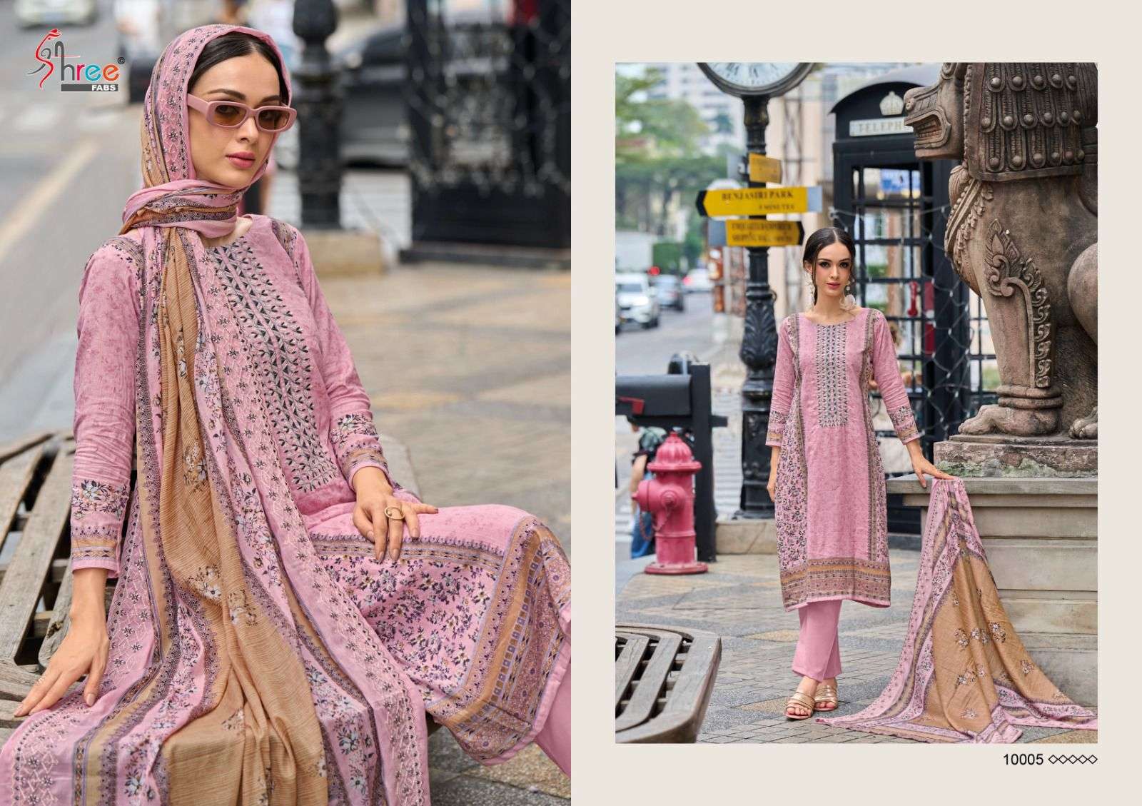 SHREE FABS BIN SAEED LAWN COLLECTION VOL 10 LAWN COTTON WITH PRINTED ...
