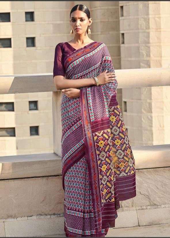 SUMMER SPECIAL LINEN WITH DIGITAL PRINTED SAREE COLLECTION AT BEST RATE