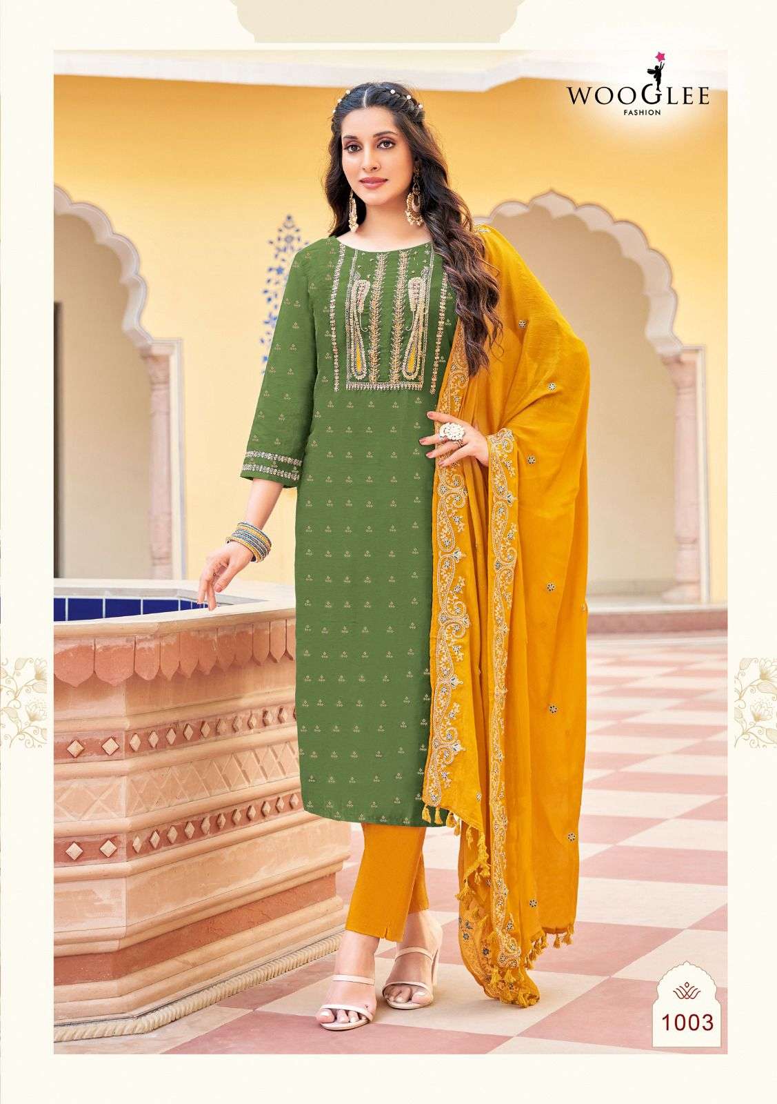 WOOGLE MUGDHA VISCOSE SILK WITH DESIGNER READYMADE SUITS COLLECTION AT ...