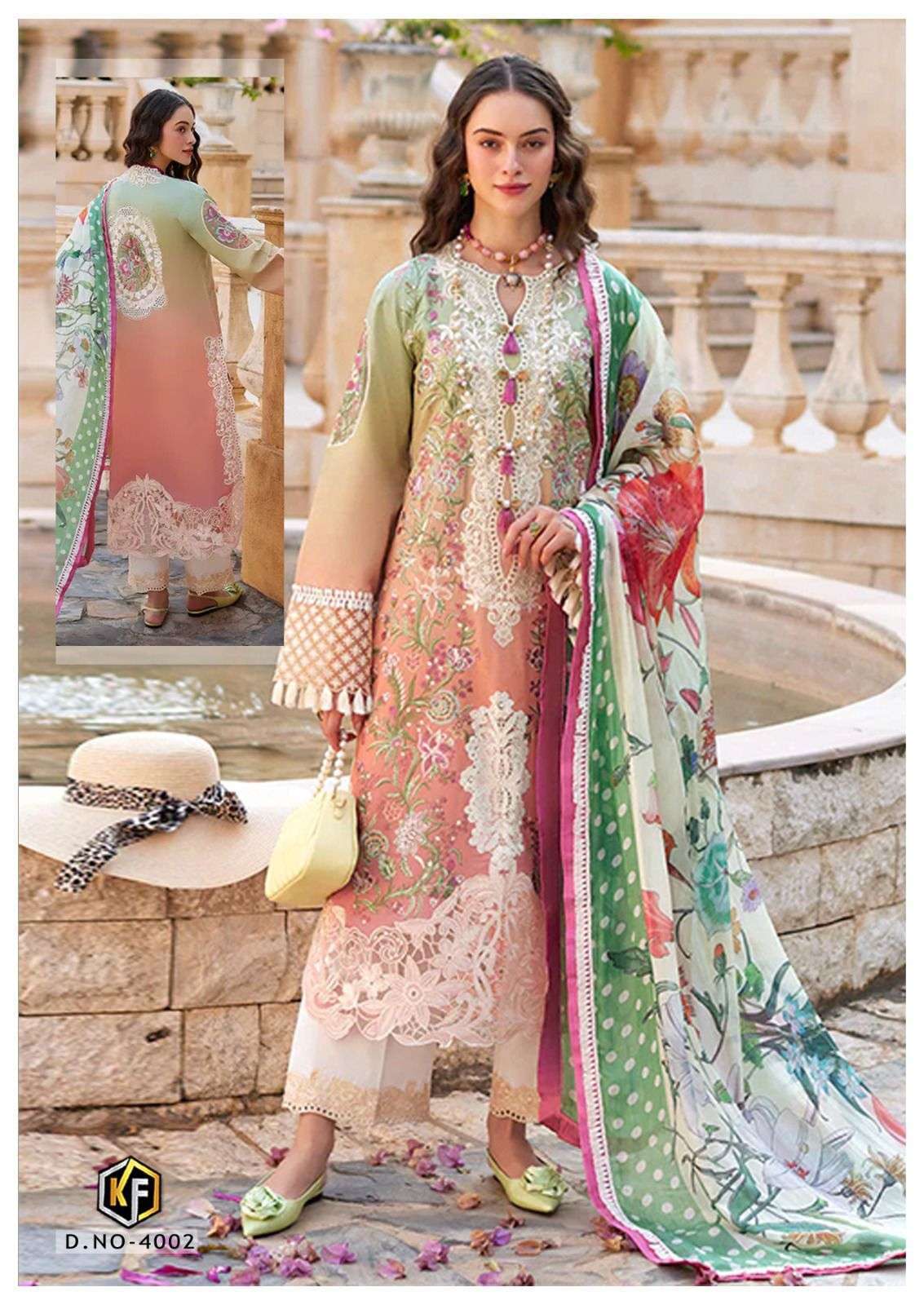 KEVAL FAB SOHA NAZIR LUXURY VOL 4 KARACHI PRINT COTTON PAKISTANI SUITS