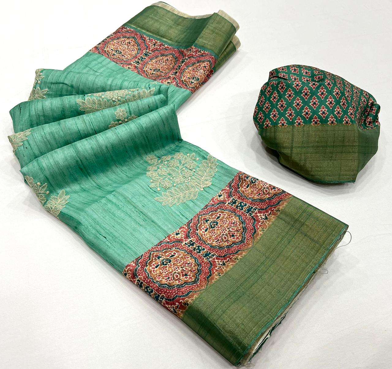 RAJPATH NAITARA HANDLOOM SILK WITH WEAVING DESIGN SAREE