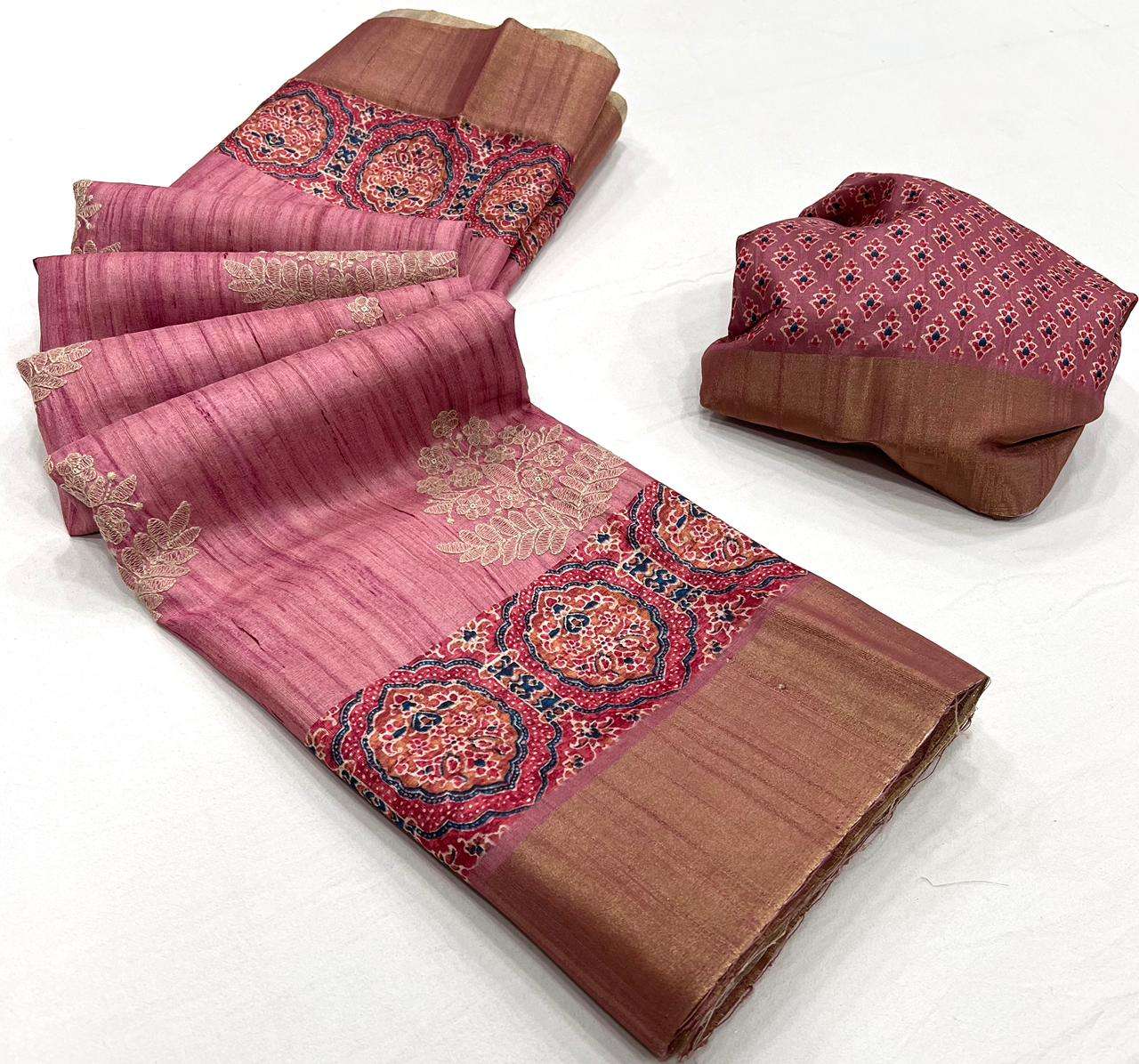 RAJPATH NAITARA HANDLOOM SILK WITH WEAVING DESIGN SAREE
