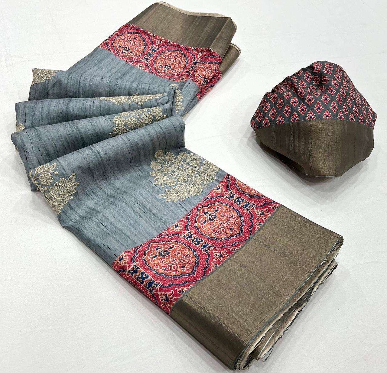 RAJPATH NAITARA HANDLOOM SILK WITH WEAVING DESIGN SAREE