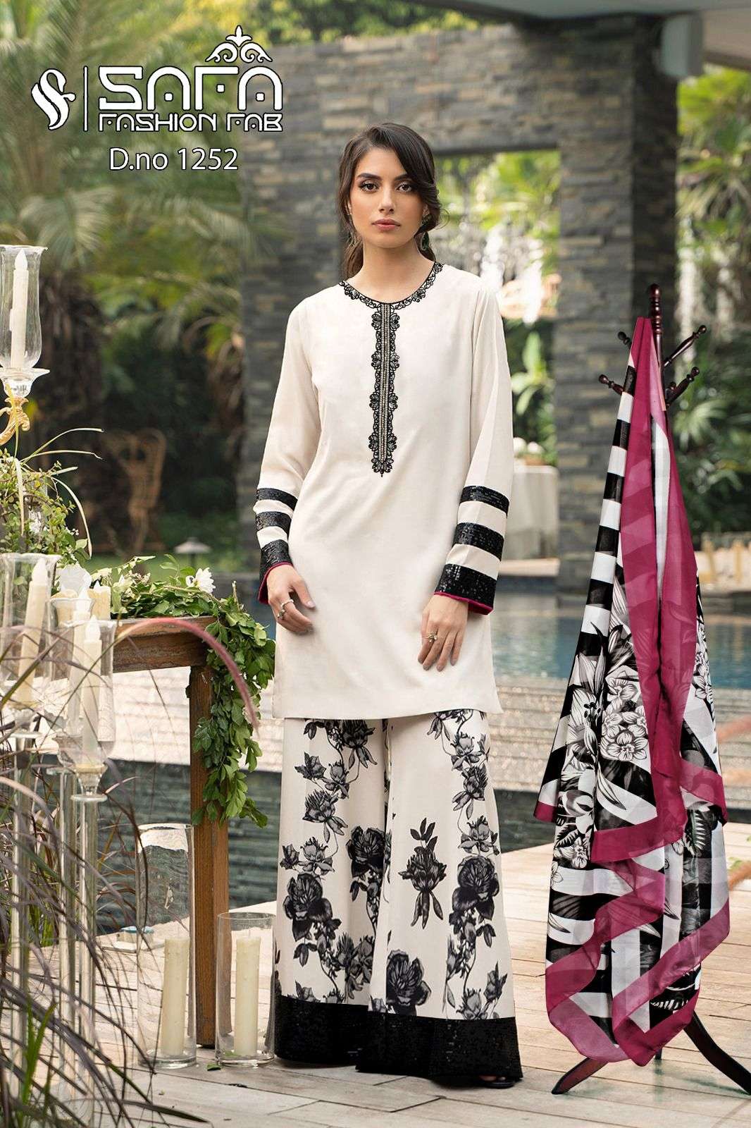SAFA FASHION 1252 COTTON WITH FANCY READYMADE PAKISTANI SUITS
