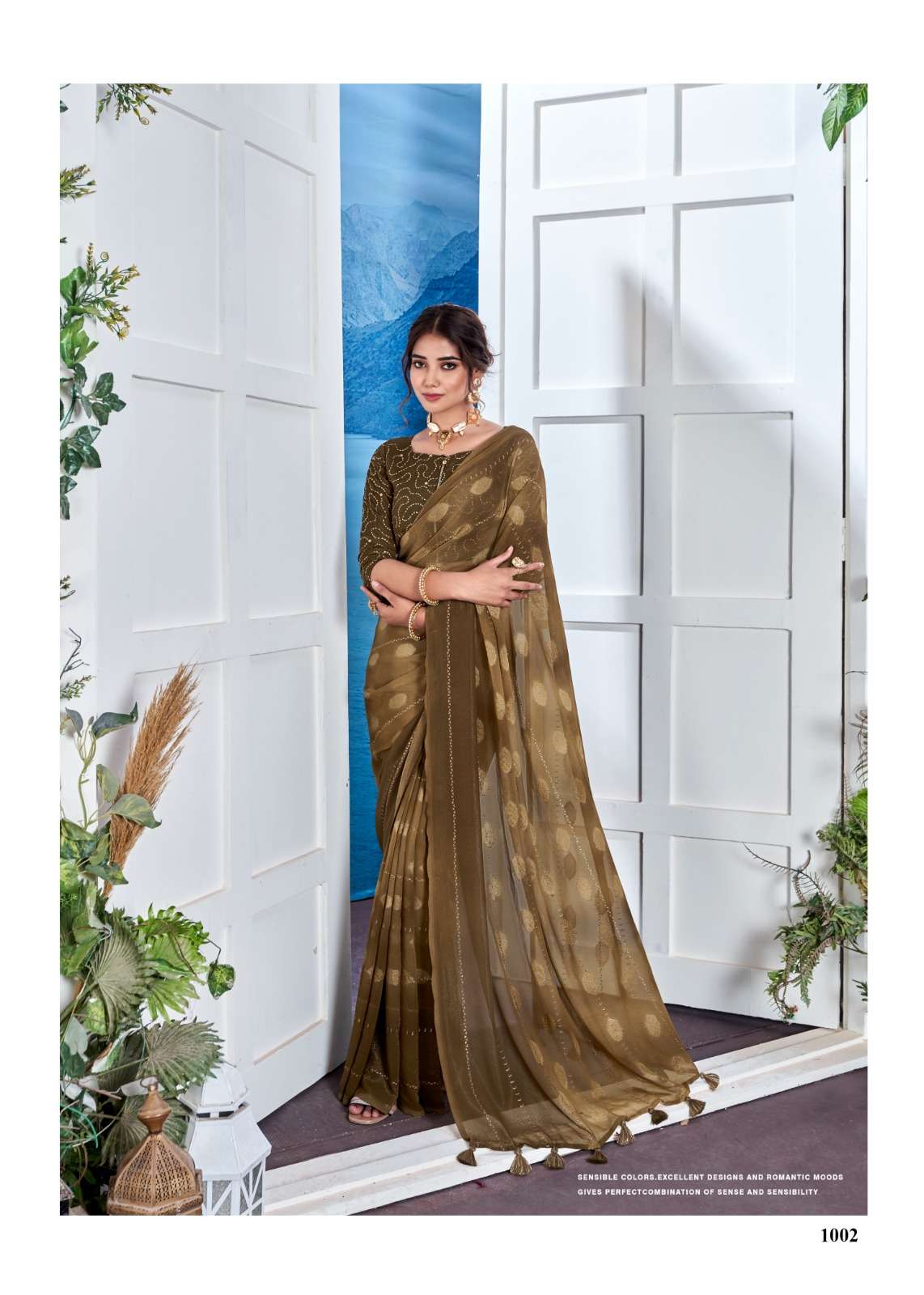 STAVAN JHANKA FANCY FABRICS PARTY WEAR SAREE COLLECTION