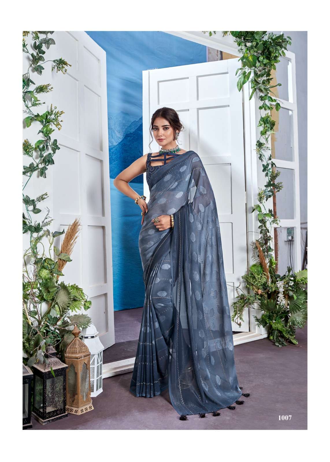 STAVAN JHANKA FANCY FABRICS PARTY WEAR SAREE COLLECTION