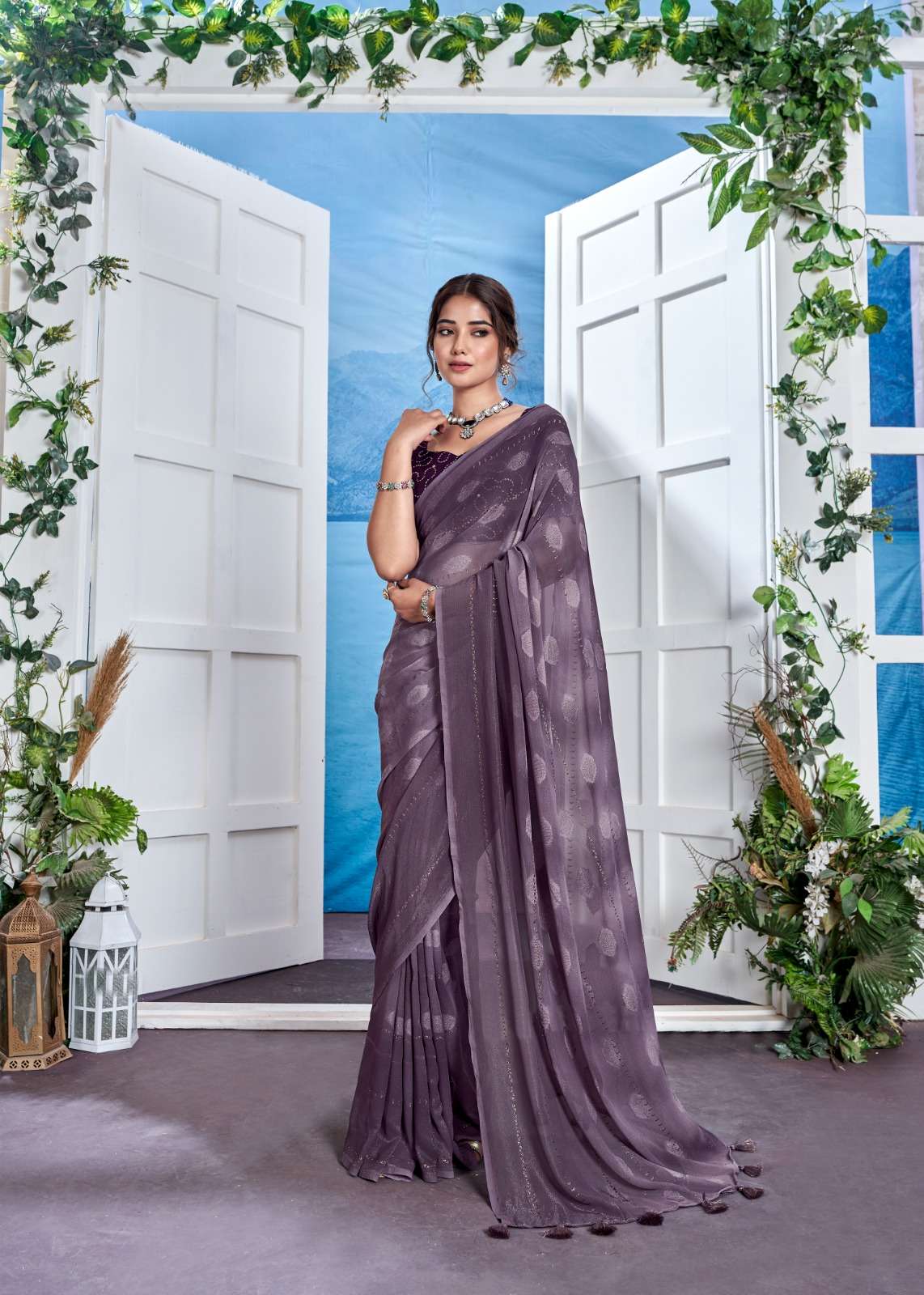 STAVAN JHANKA FANCY FABRICS PARTY WEAR SAREE COLLECTION