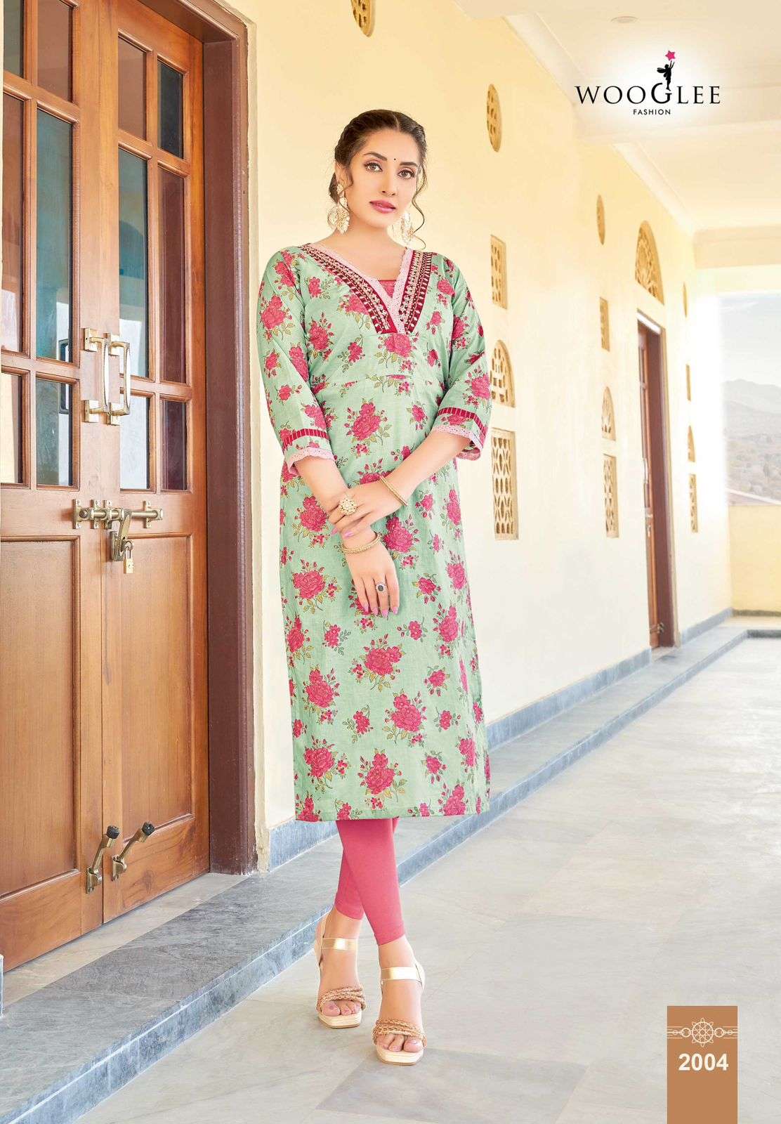 WOOGLEE RUTIKA RAYON WITH SIMPLE LOOK KURTI