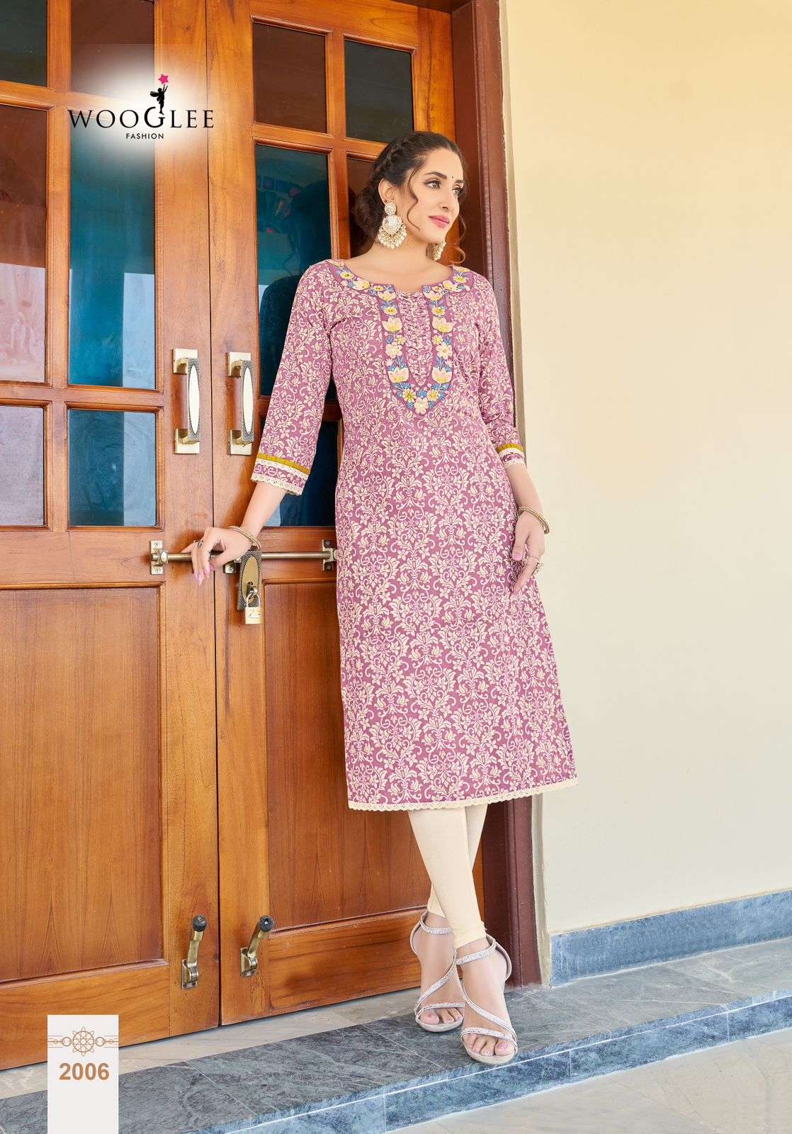 WOOGLEE RUTIKA RAYON WITH SIMPLE LOOK KURTI