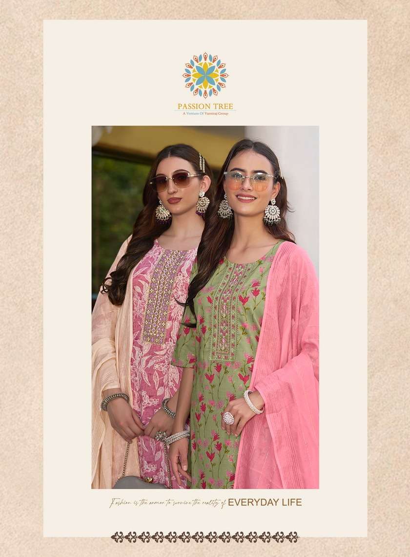 PASSION TREE SHAGUN VOL 1 COTTON PRINTED REGULAR WEAR SUITS SUPPLIER