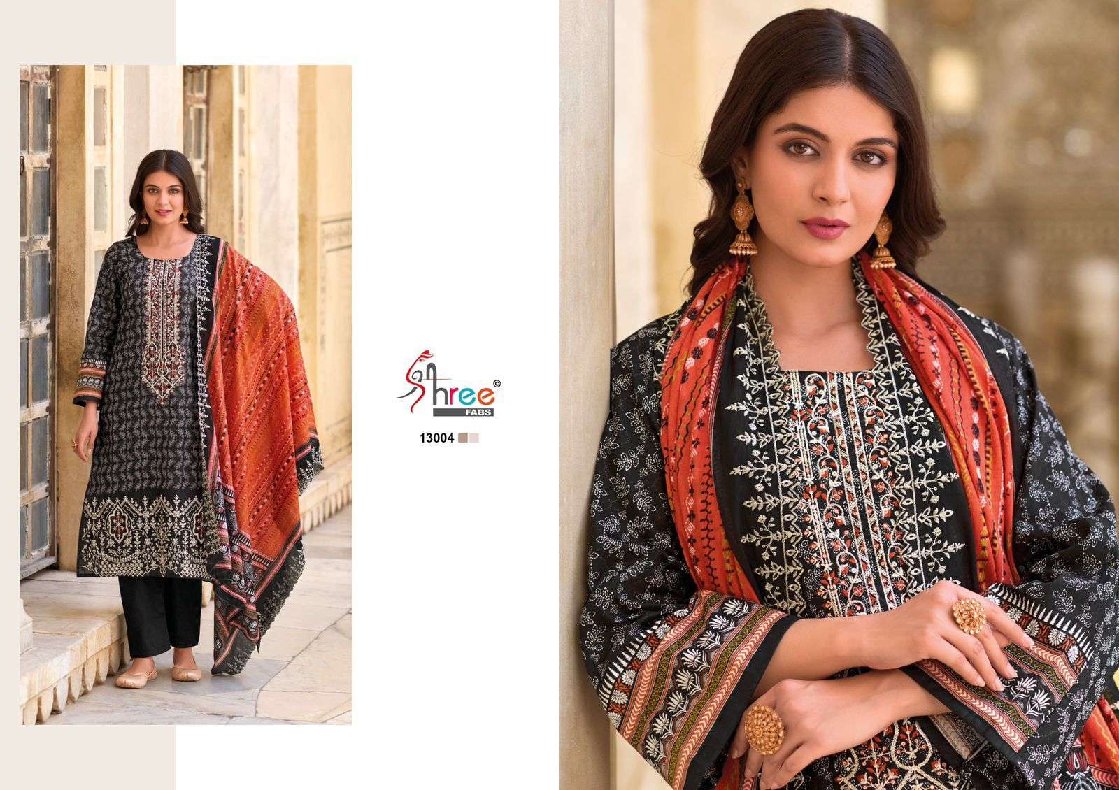 SHREE FABS BIN SAEED LAWN COLLECTION VOL 13 LAWN COTTON PRINTED ...