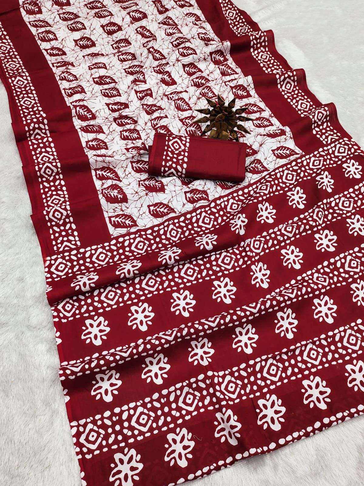 COTTON DIGITAL PRINTED SIMPLE LOOK SAREE COLLECTION