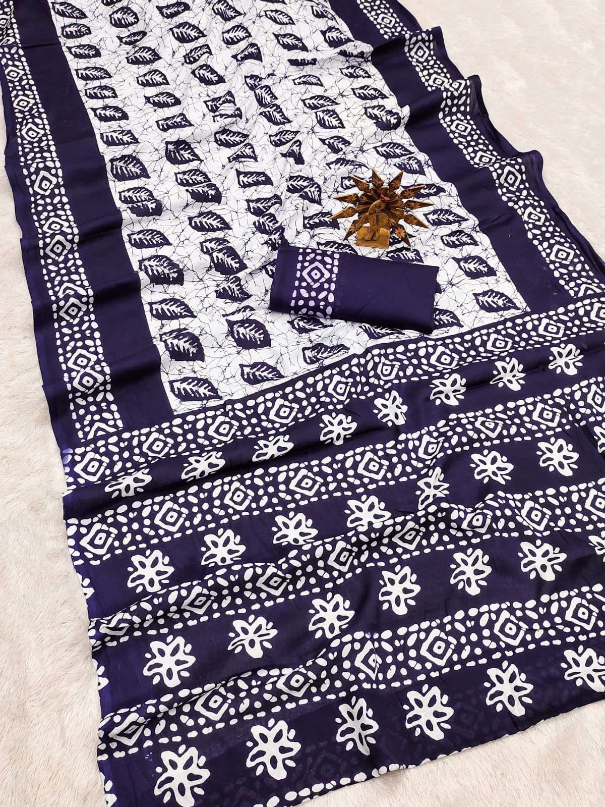 COTTON DIGITAL PRINTED SIMPLE LOOK SAREE COLLECTION