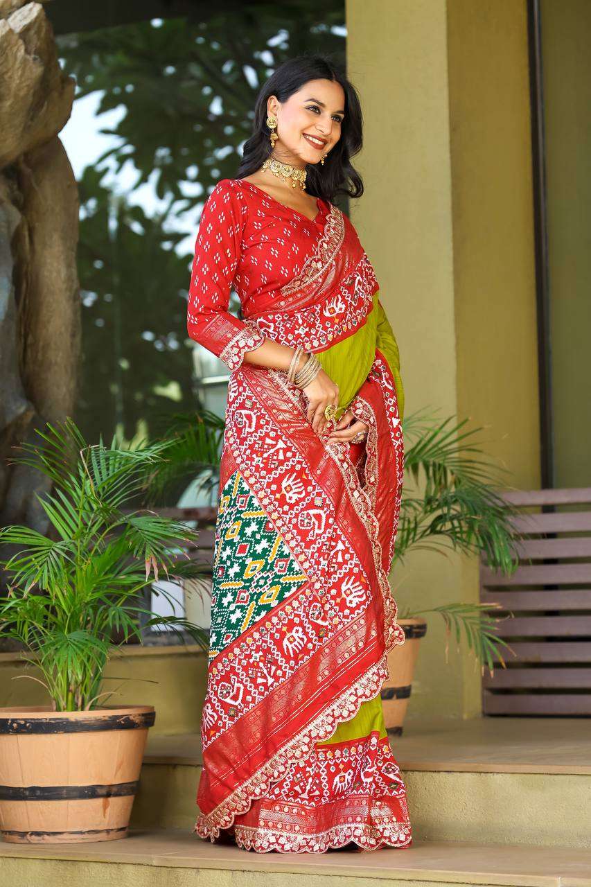 FUNCTION SPECIAL TRADITONAL LOOK RICH PALLU DESIGN SAREE COLLECTION