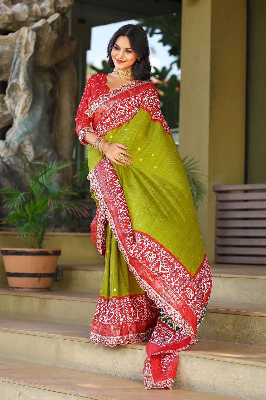 FUNCTION SPECIAL TRADITONAL LOOK RICH PALLU DESIGN SAREE COLLECTION