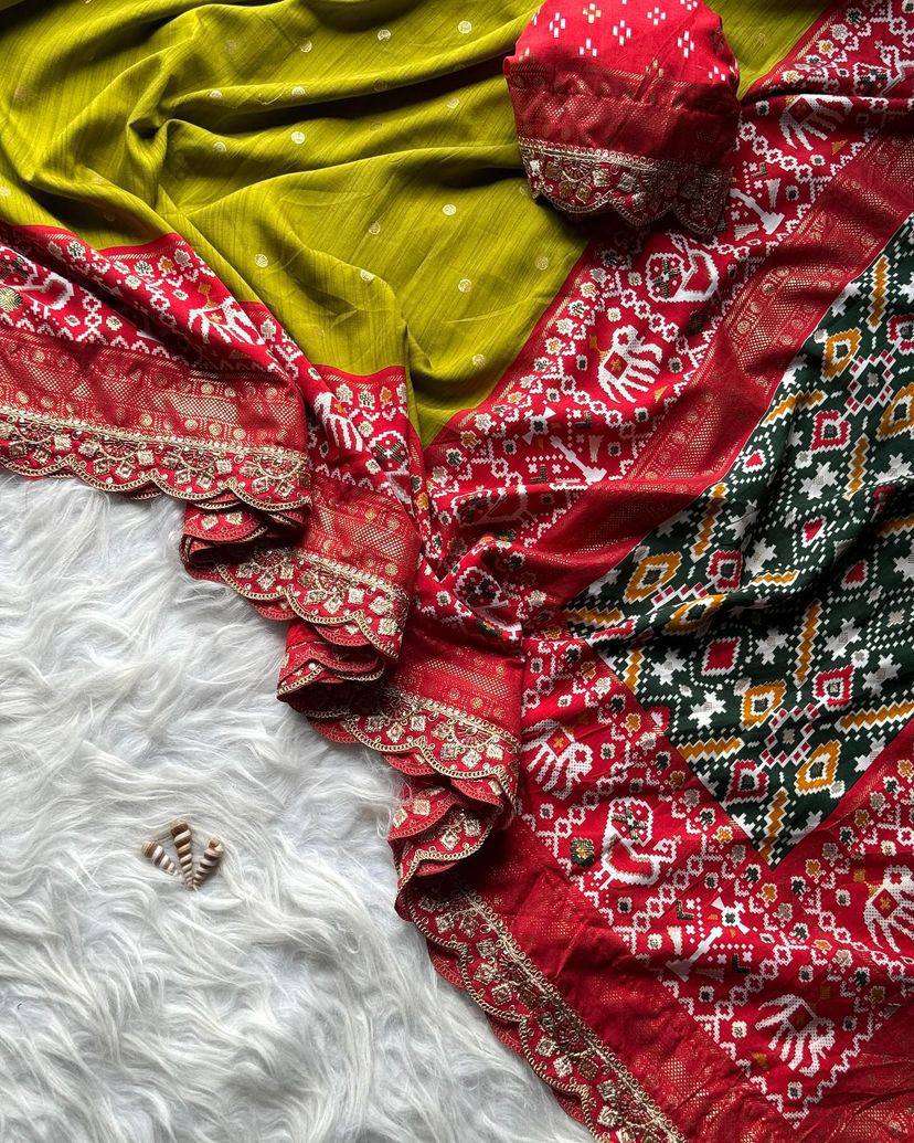 FUNCTION SPECIAL TRADITONAL LOOK RICH PALLU DESIGN SAREE COLLECTION