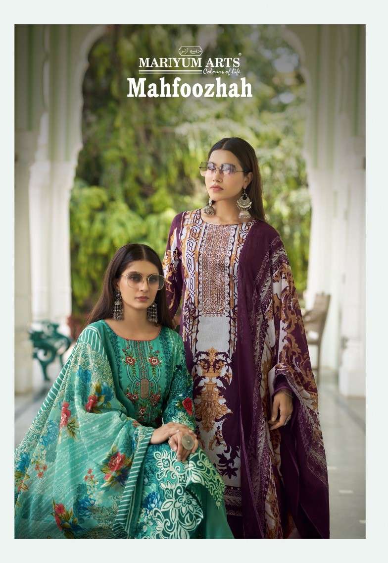 MARIYUM ARTS MAHFOOZHAH COTTON PRINTED DRESS MATERIAL SUPPLIER