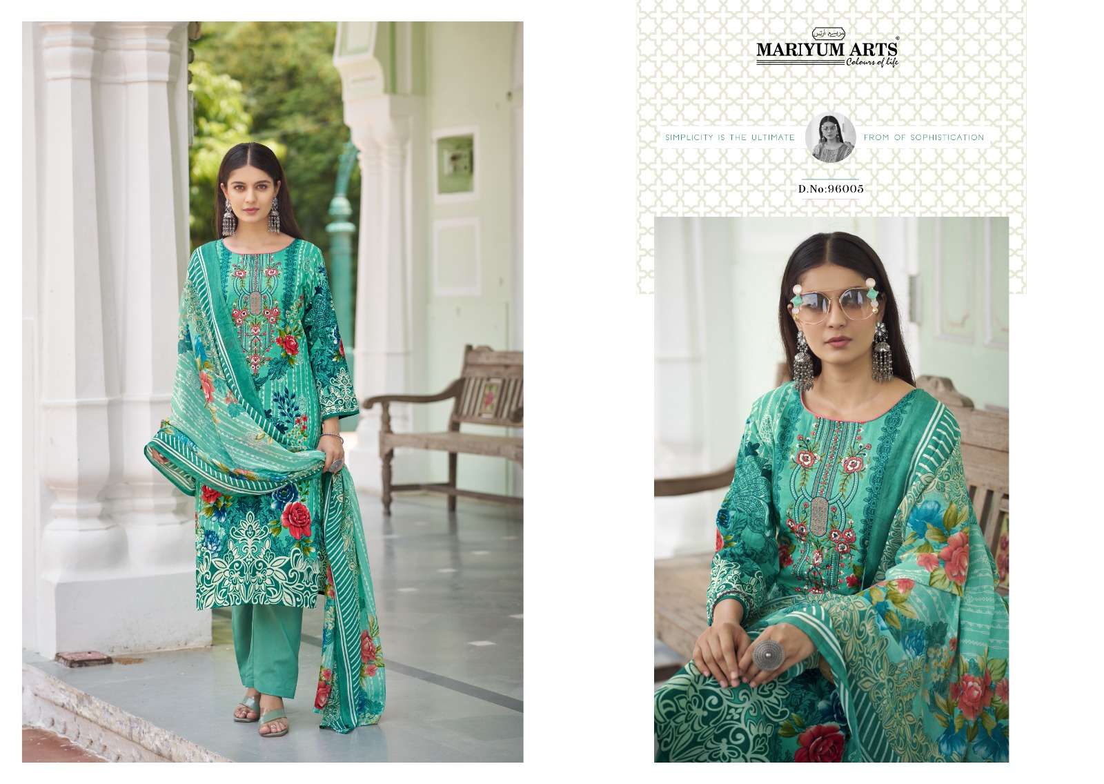 MARIYUM ARTS MAHFOOZHAH COTTON PRINTED DRESS MATERIAL SUPPLIER