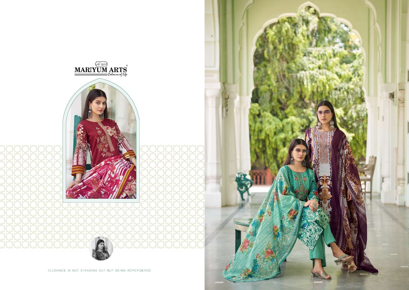 MARIYUM ARTS MAHFOOZHAH COTTON PRINTED DRESS MATERIAL SUPPLIER