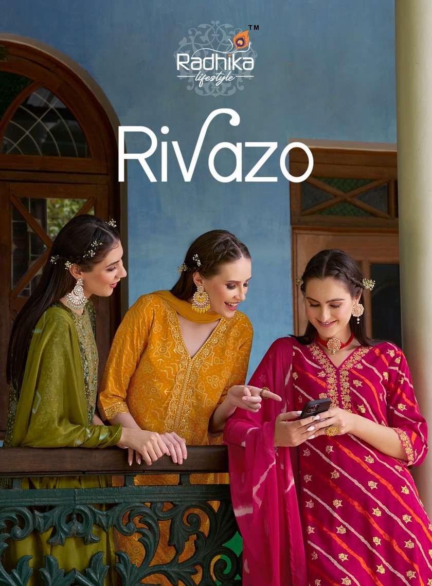 RADHIKA LIFESTYLE RIVAZO VOL 1 RAYON DESIGNER READYMADE SUITS SUPPLIER ...
