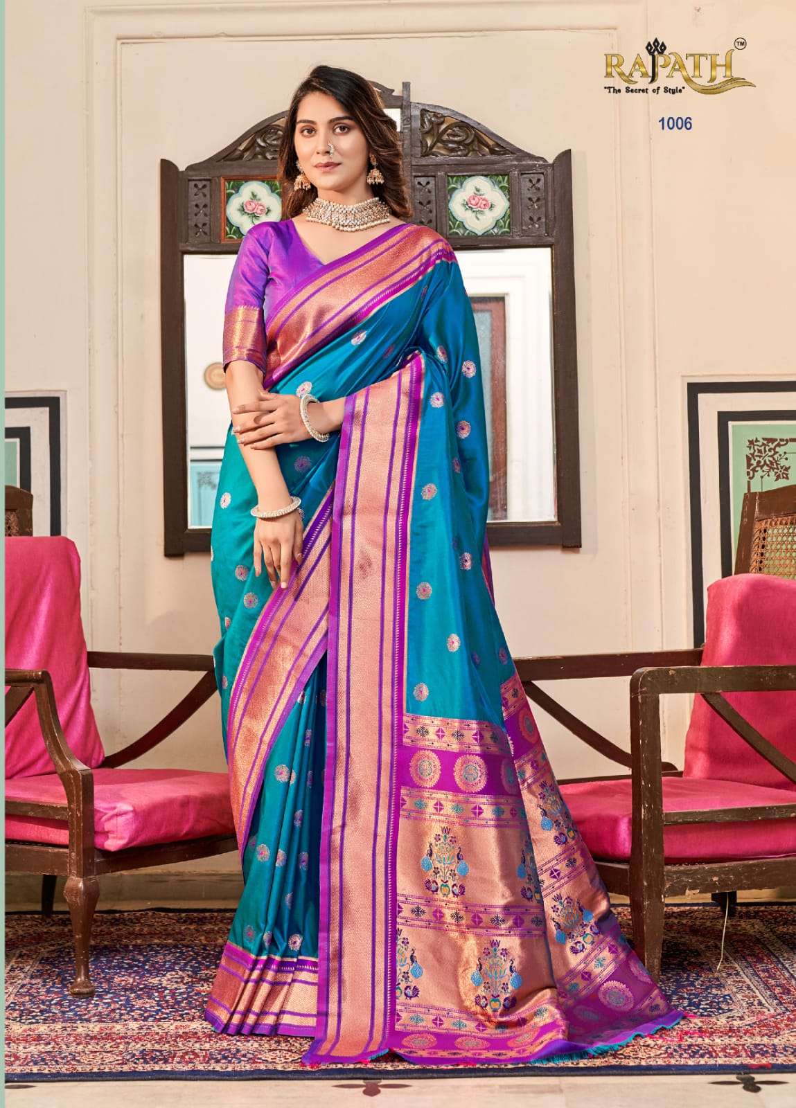 RAJPTAH APOORVA PAITHANI VOL 4 SOFT SILK TRADITIONAL PAITHANI SAREE ...