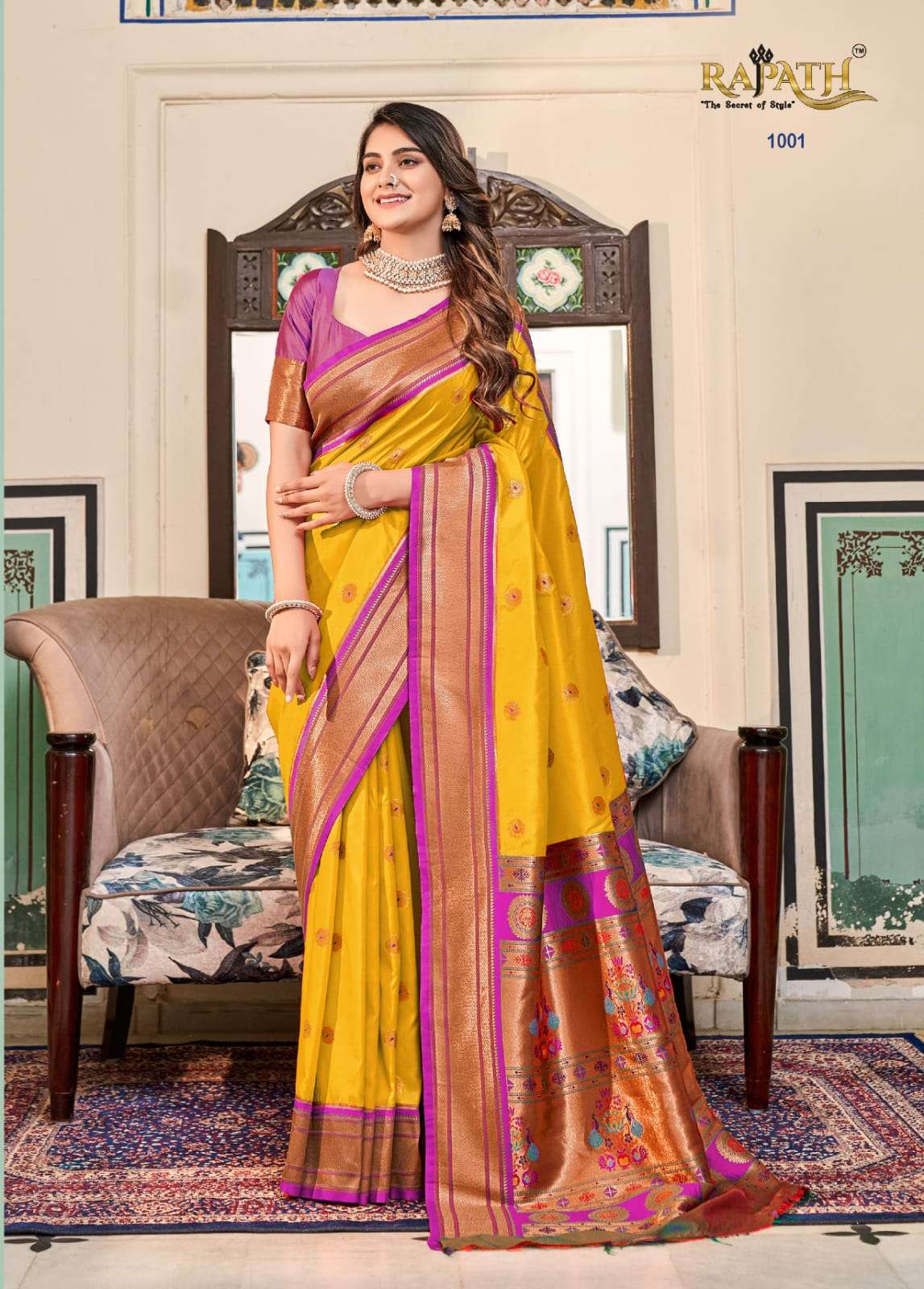 RAJPTAH APOORVA PAITHANI VOL 4 SOFT SILK TRADITIONAL PAITHANI SAREE ...