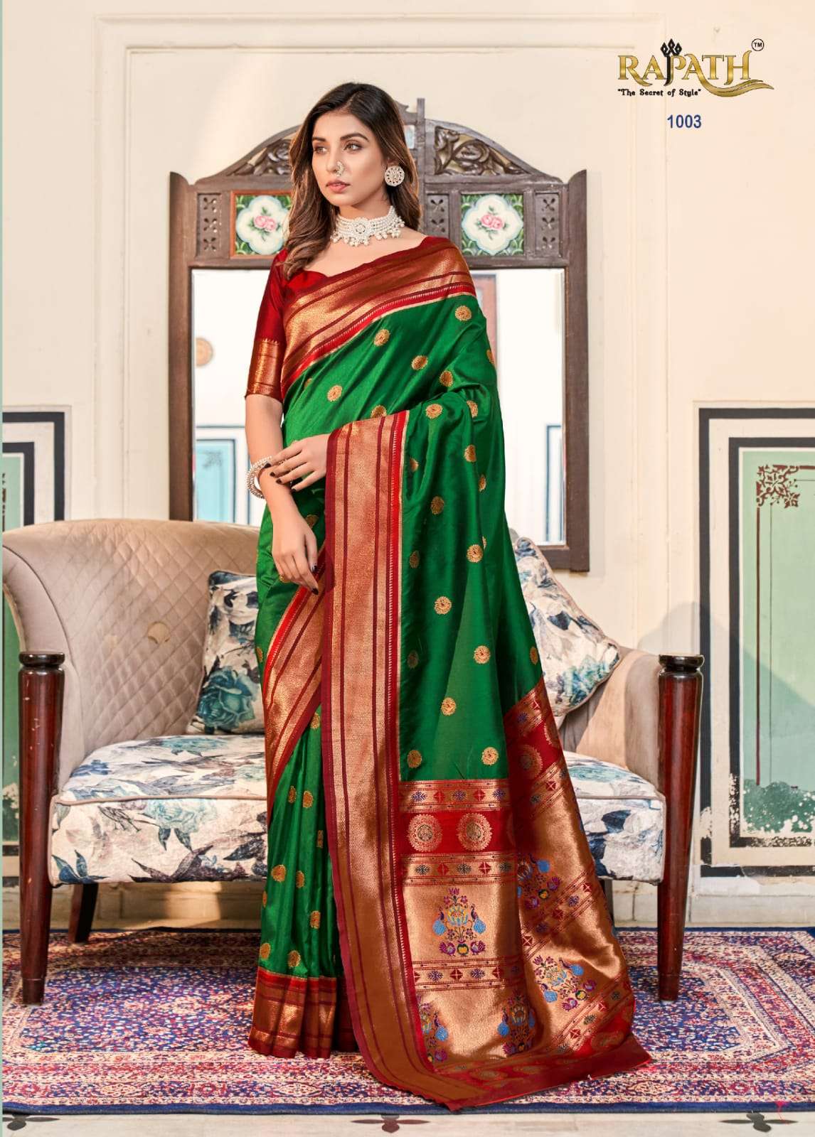 RAJPTAH APOORVA PAITHANI VOL 4 SOFT SILK TRADITIONAL PAITHANI SAREE ...