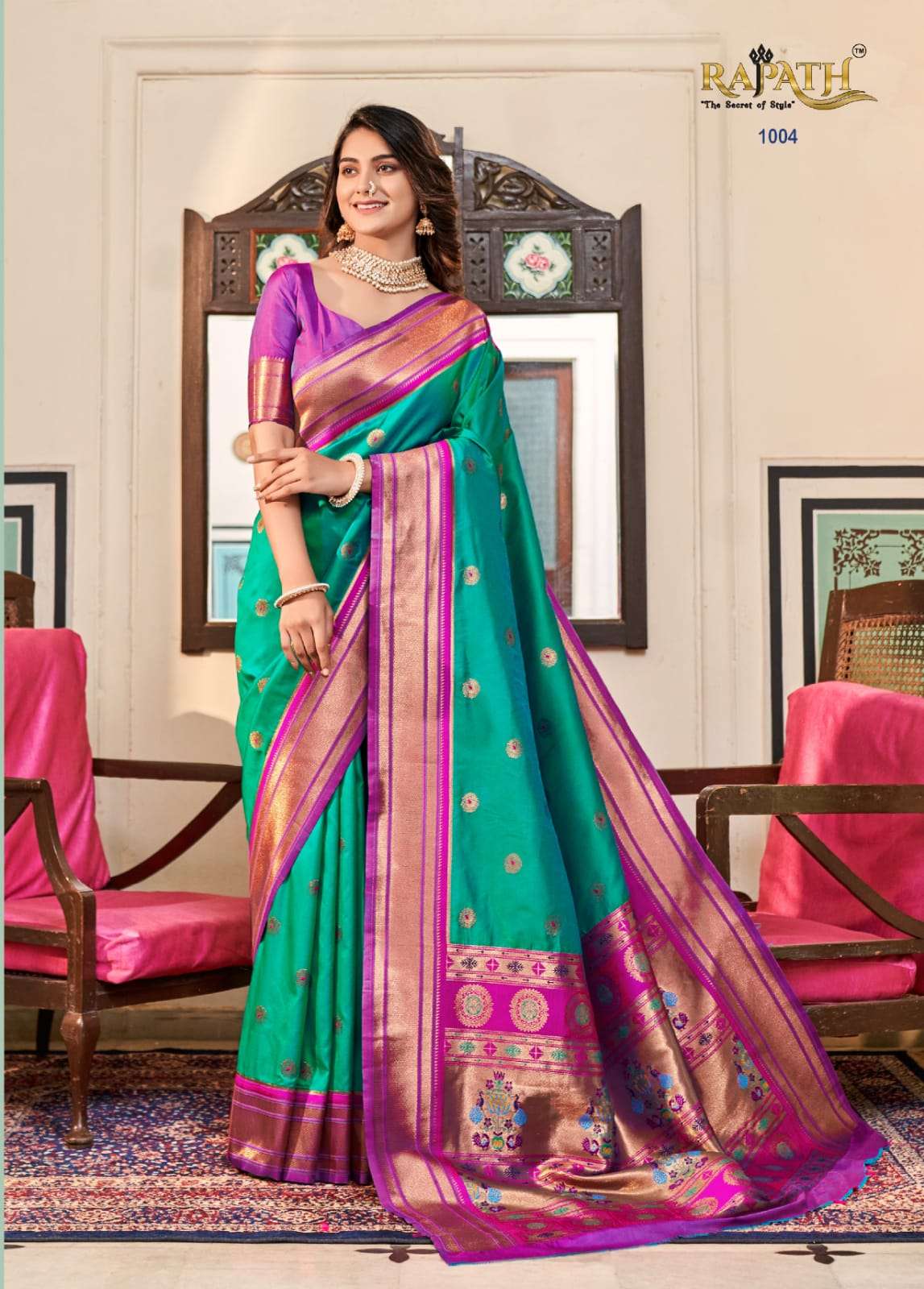 RAJPTAH APOORVA PAITHANI VOL 4 SOFT SILK TRADITIONAL PAITHANI SAREE ...