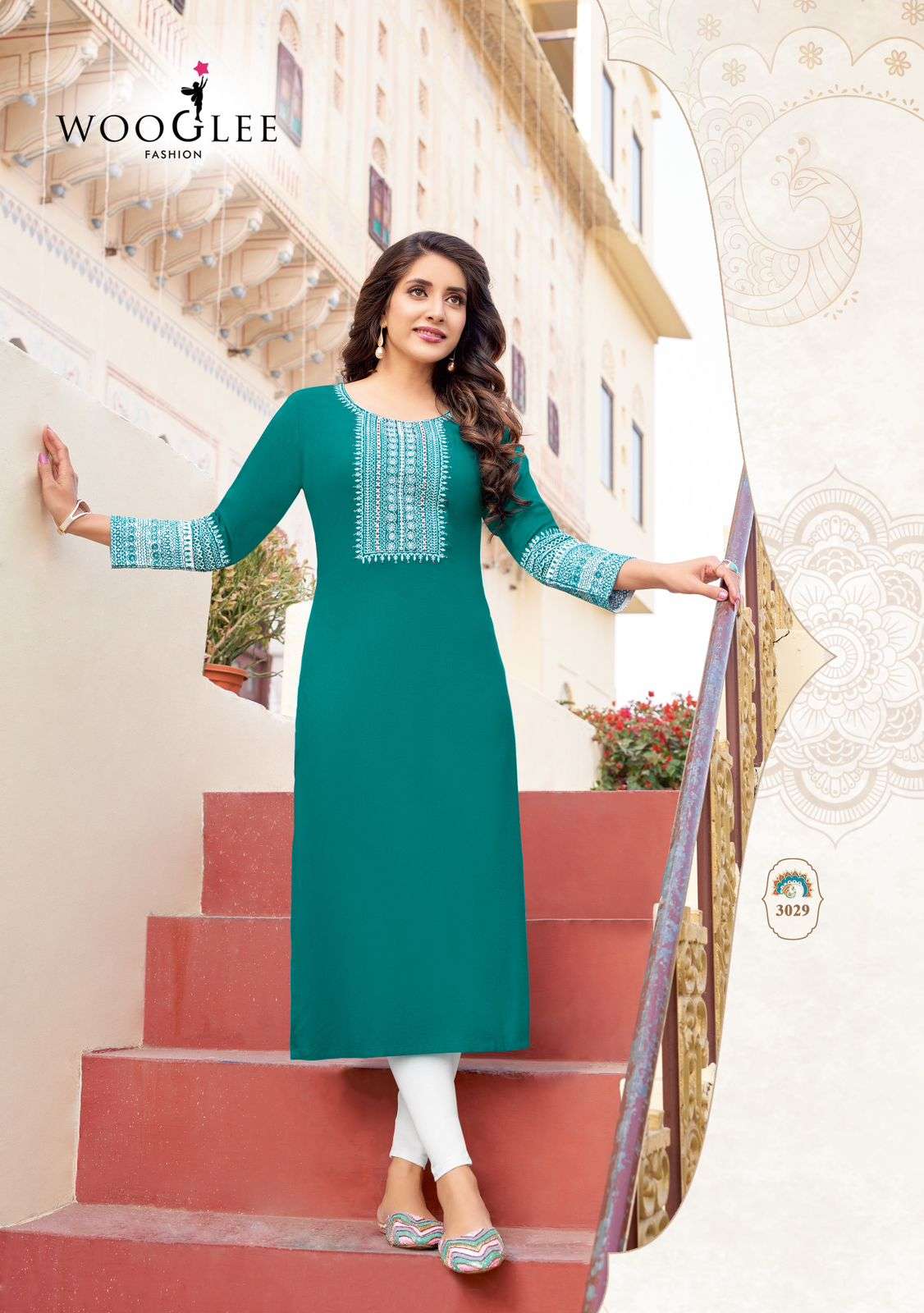 WOOGLEE SALONEE VOL 6 RAYON FANCY NECK WORK READYMADE SUITS SUPPLIER IN ...