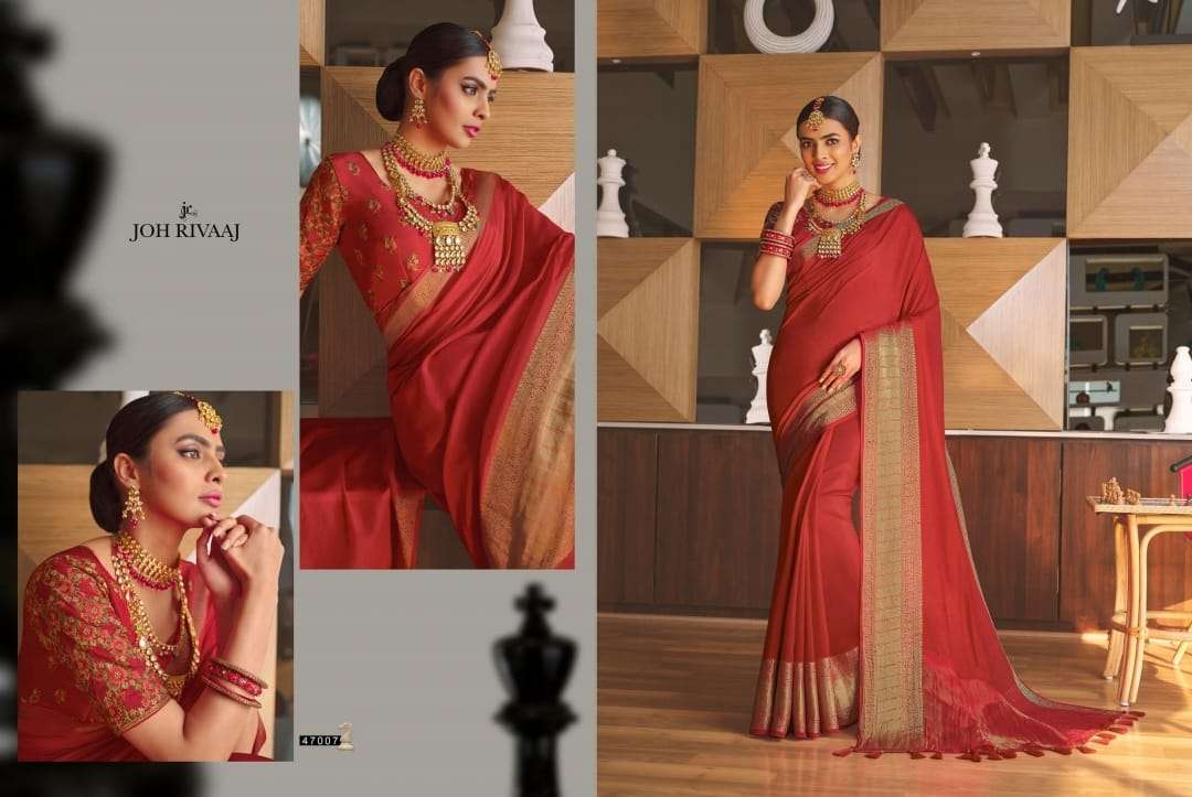 JOH RIVAAJ JANTARA SILK TRADITIONAL LOOK SAREE SUPPLIER IN SURAT