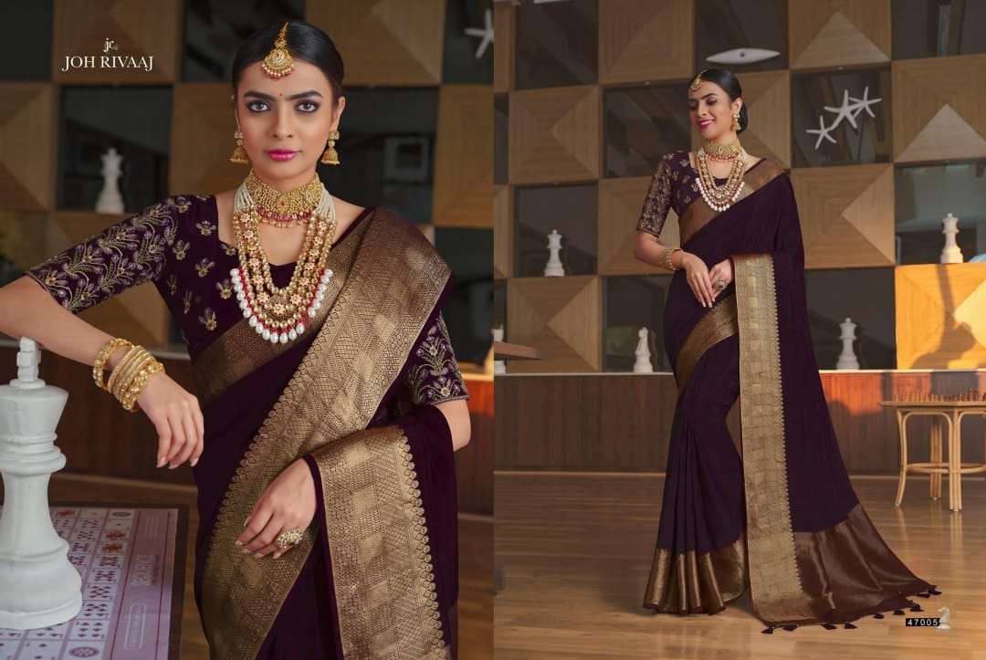 JOH RIVAAJ JANTARA SILK TRADITIONAL LOOK SAREE SUPPLIER IN SURAT