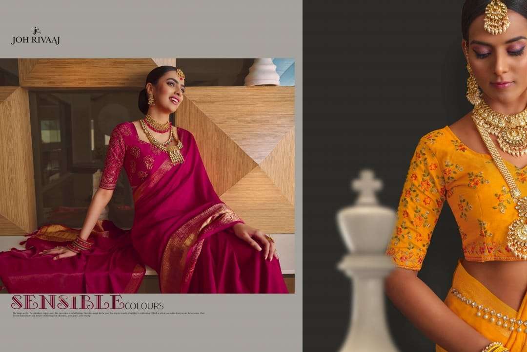 JOH RIVAAJ JANTARA SILK TRADITIONAL LOOK SAREE SUPPLIER IN SURAT