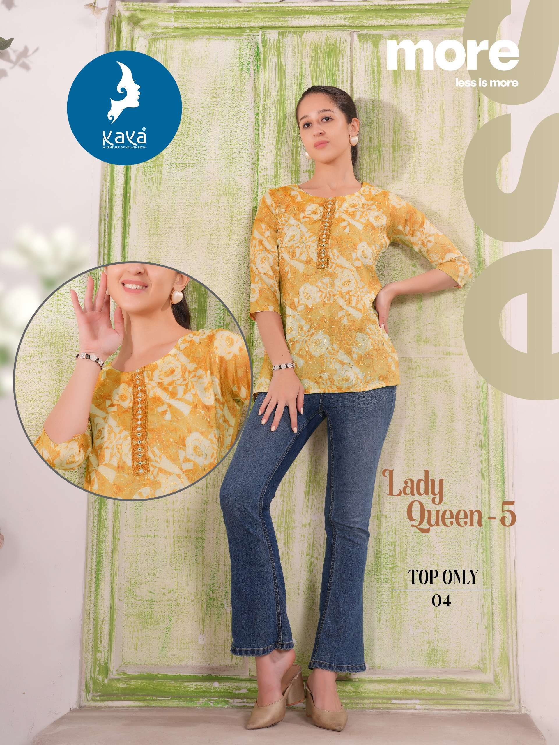 KAYA LADY QUEEN VOL 5 DAILY WEAR SHORTS KURTI CATALOG BEST WHOLESALER ...