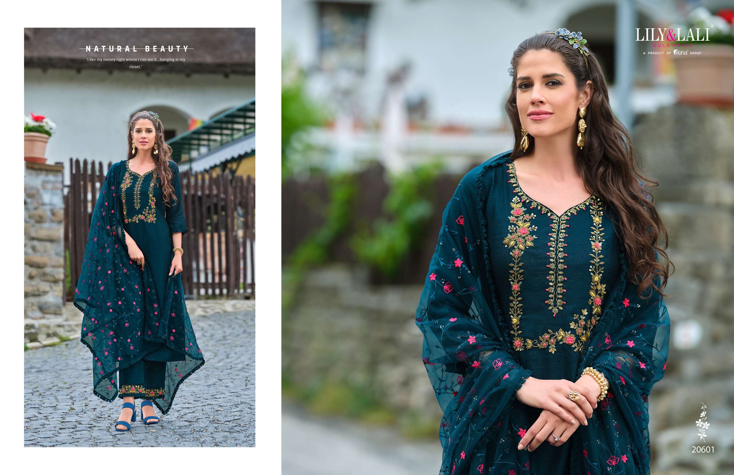 LILY AND LALI MARIA 9 VOL 4 SILK WITH HAND WORK READYMADE FESTIVAL ...