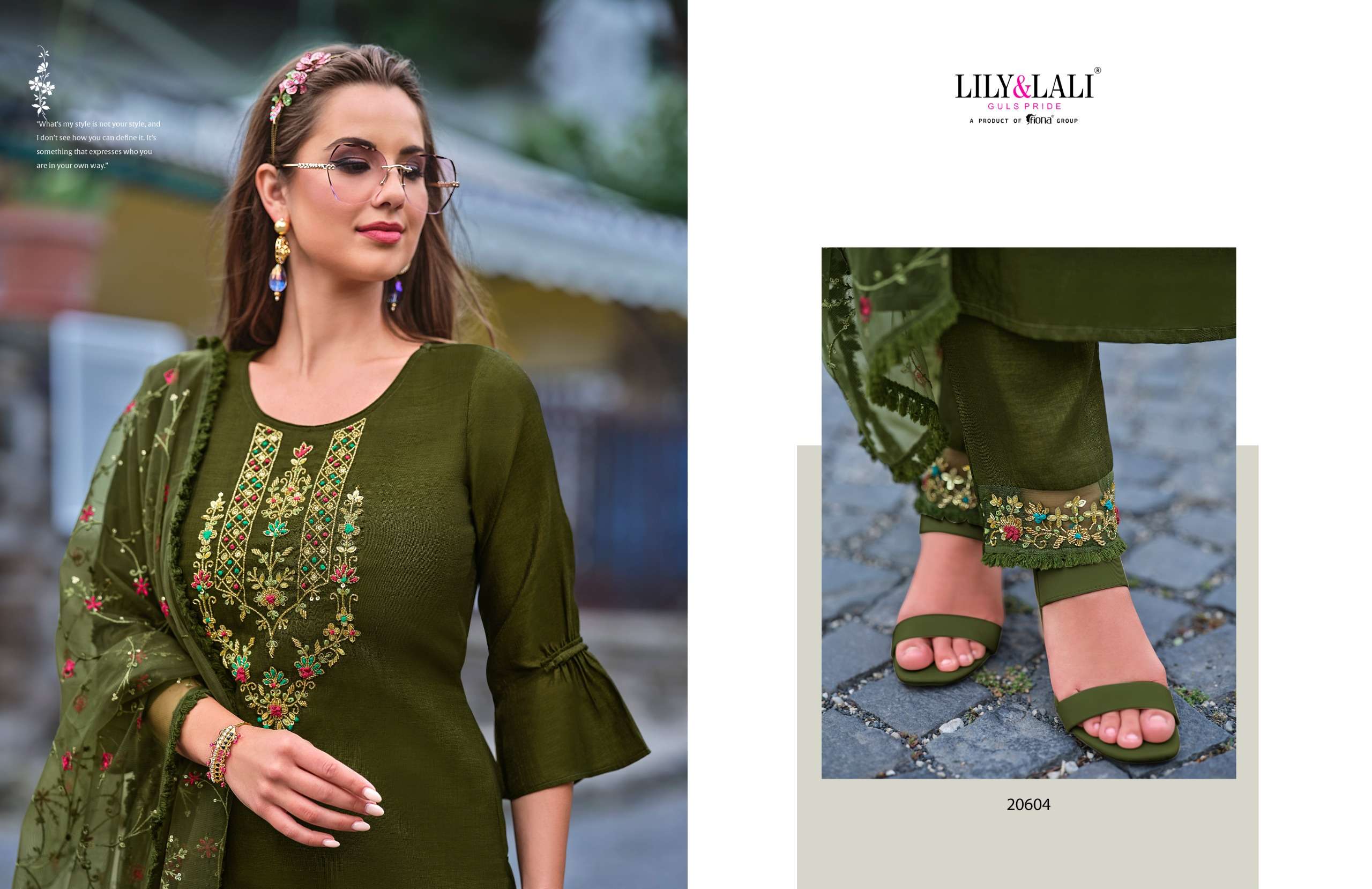 LILY AND LALI MARIA 9 VOL 4 SILK WITH HAND WORK READYMADE FESTIVAL ...
