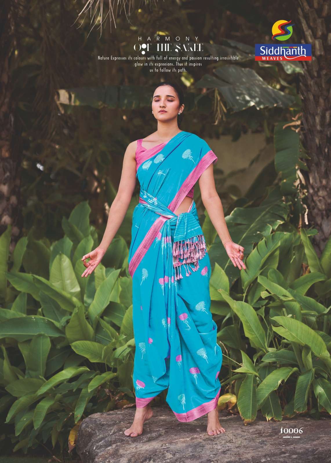 SIDDHANTH TRENDZ OF YOGA BANGLORY SILK WEAVING DESIGN SAREE COLLECTION