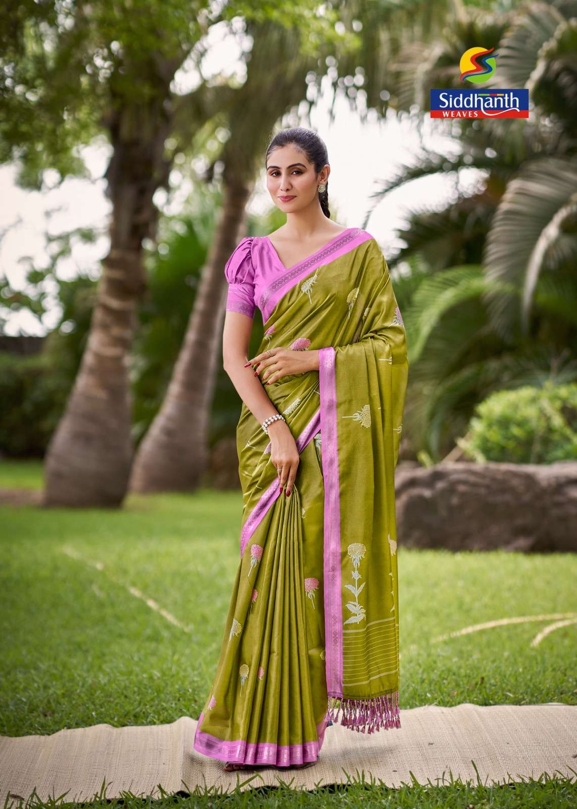 SIDDHANTH TRENDZ OF YOGA BANGLORY SILK WEAVING DESIGN SAREE COLLECTION