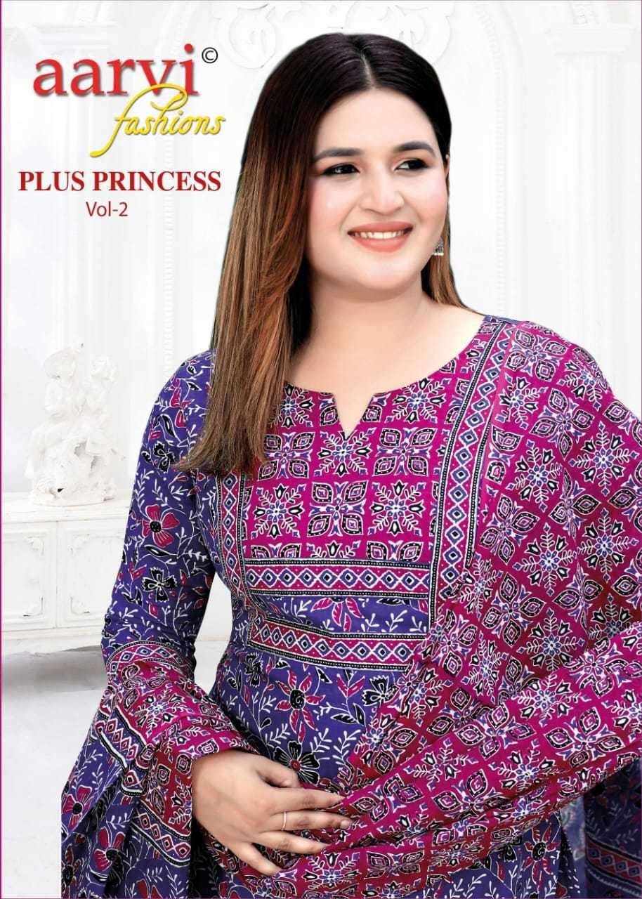 AARVI PLUS PRINCESS VOL 2 COTTON PRINTED READYMADE SUITS WHOLESALER