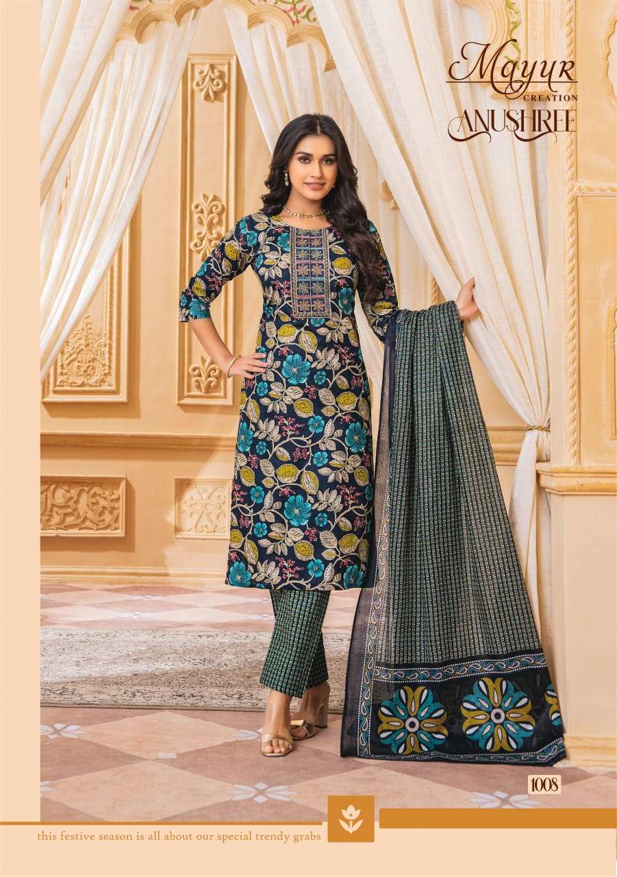 MAYUR ANUSHREE VOL 1 COTTON PRINTED FANCY SUITS COLLECTION AT BEST RATE