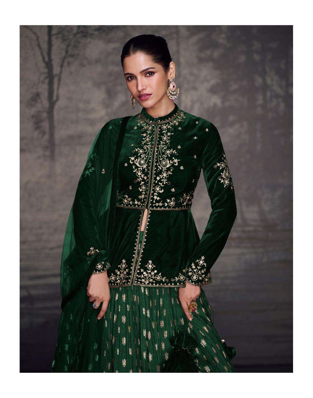 SAYURI DESIGNER GLAM VELVET WITH WEDDING SPECIAL INDOWESTERN COLLECTION ...
