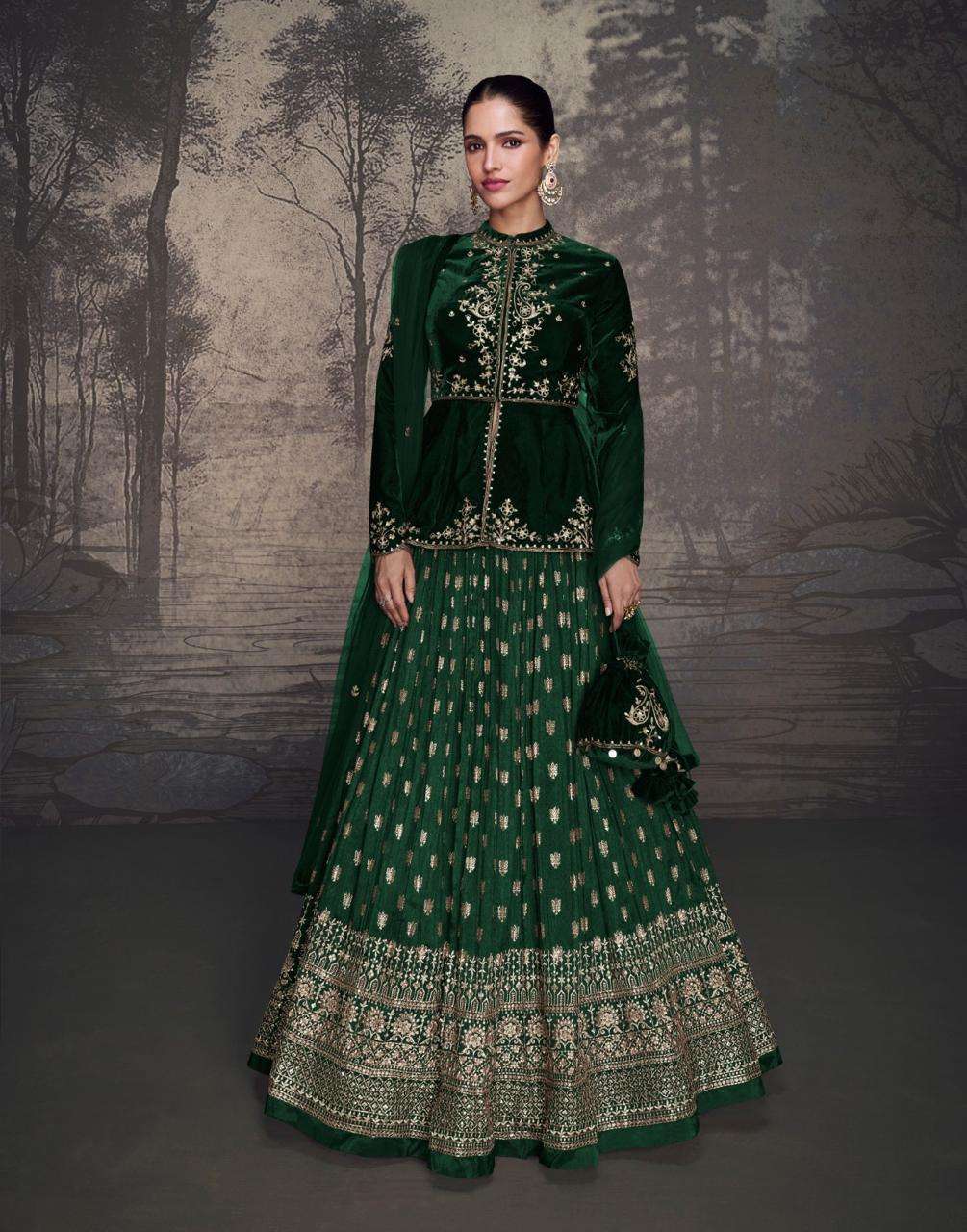 SAYURI DESIGNER GLAM VELVET WITH WEDDING SPECIAL INDOWESTERN COLLECTION ...