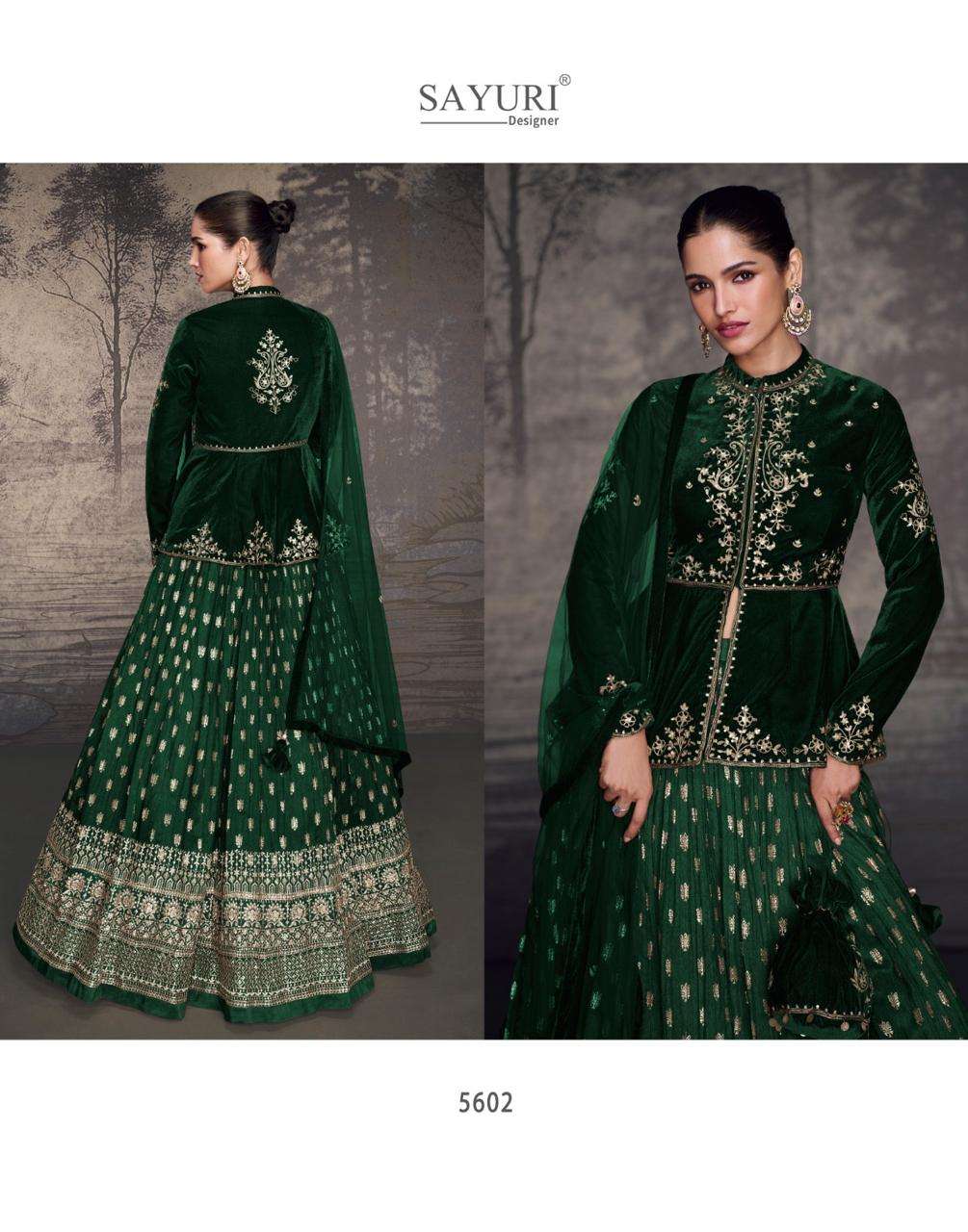 SAYURI DESIGNER GLAM VELVET WITH WEDDING SPECIAL INDOWESTERN COLLECTION ...