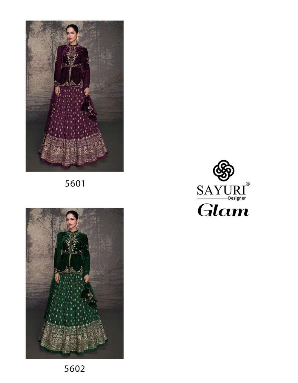 SAYURI DESIGNER GLAM VELVET WITH WEDDING SPECIAL INDOWESTERN COLLECTION ...