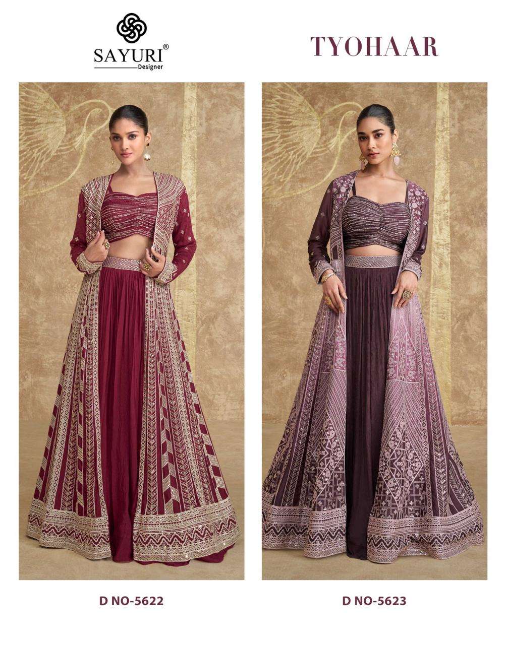 SAYURI DESIGNER TYOHAAR CHINON SILK WEDDING SPECIAL INDOWESTERN ...
