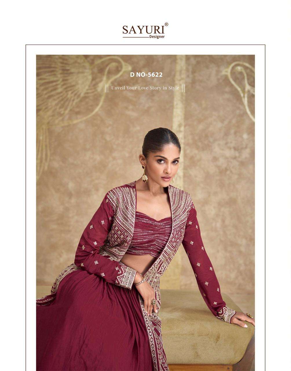 SAYURI DESIGNER TYOHAAR CHINON SILK WEDDING SPECIAL INDOWESTERN ...