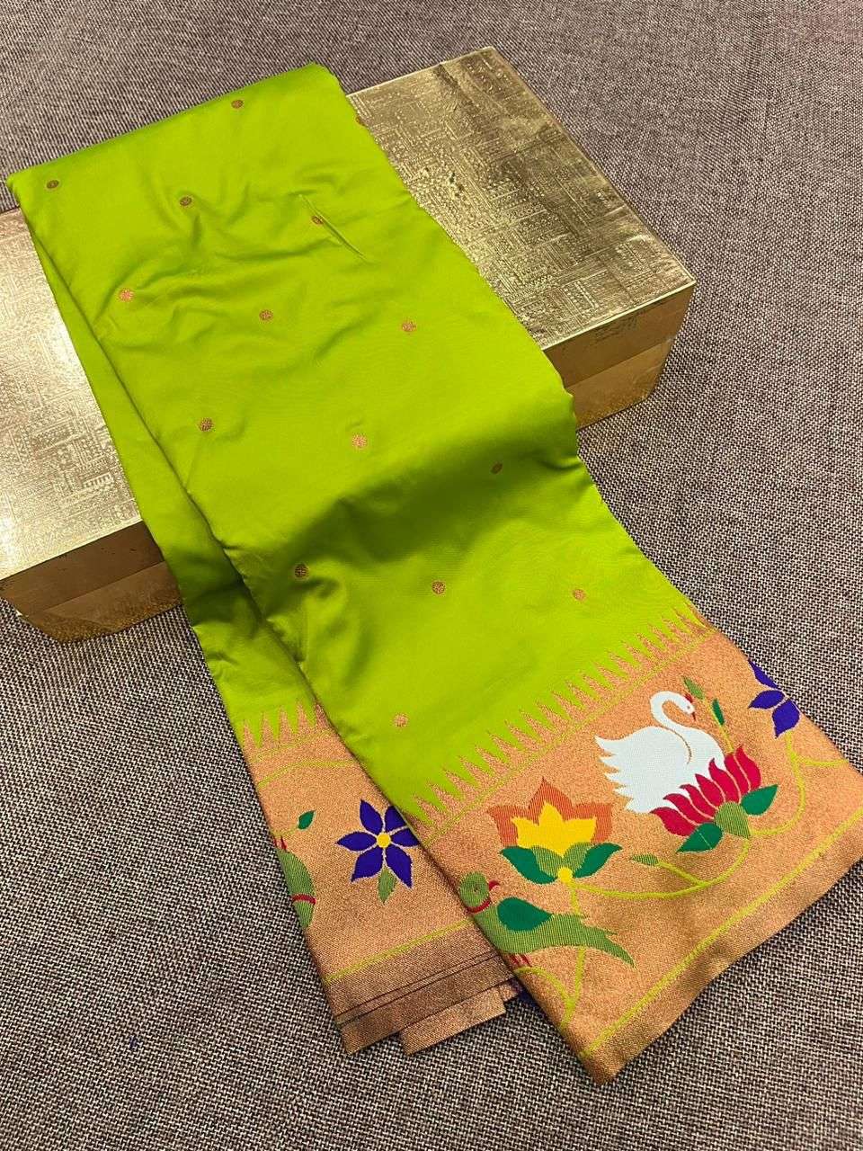 TRADITIONAL PAITHANI DESIGN SOFT SILK SAREE SUPPLIER IN SURAT