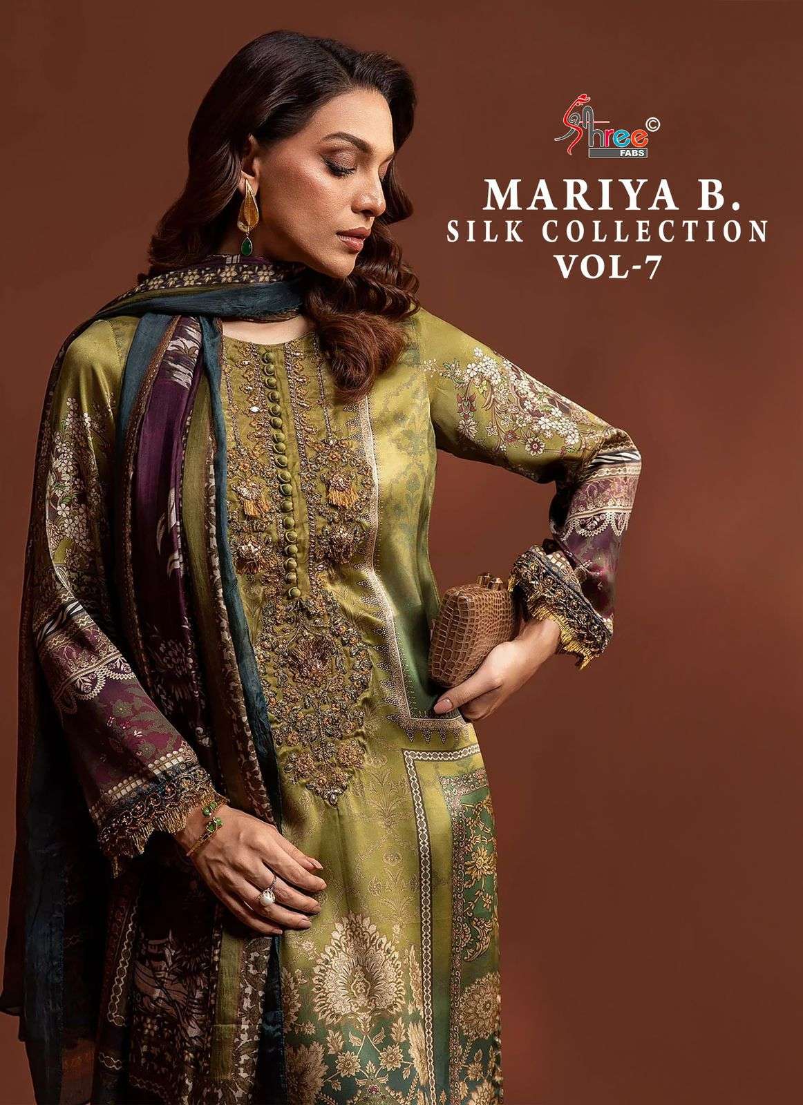 SHREE FABS MARIA B. SILK COLLECTION VOL 7 JAPAN SATIN SILK PRINTED ...