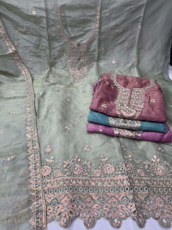 PR CLOTHING MAMTA GOLD CRUSH 8 MODERN PAKISTANI SUIT MATERIAL DEALER IN ...