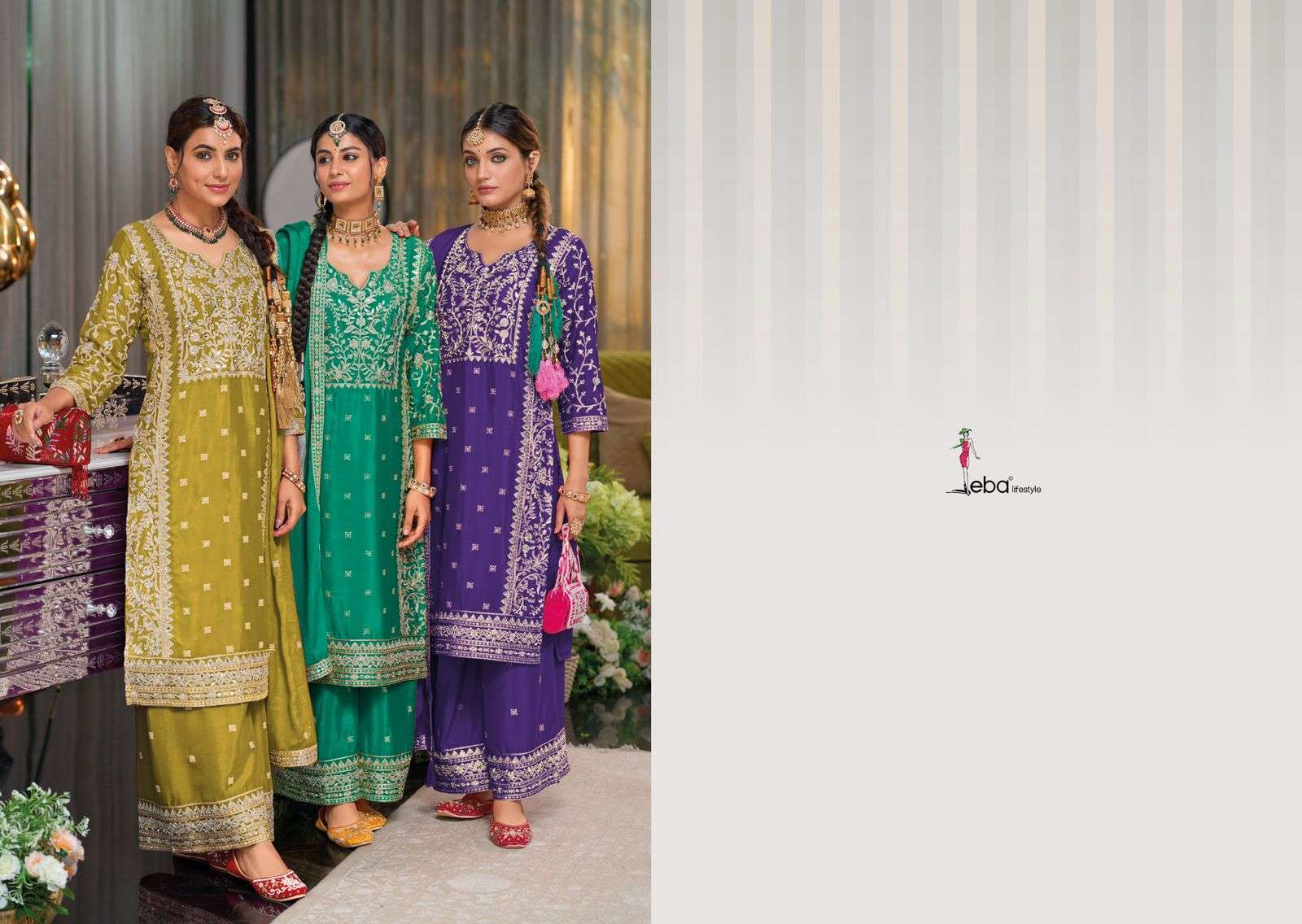 EBA SHAYONI COLOR EDITION VOL 2 1708 CHINON DESIGNER READY SUIT DEALER ...