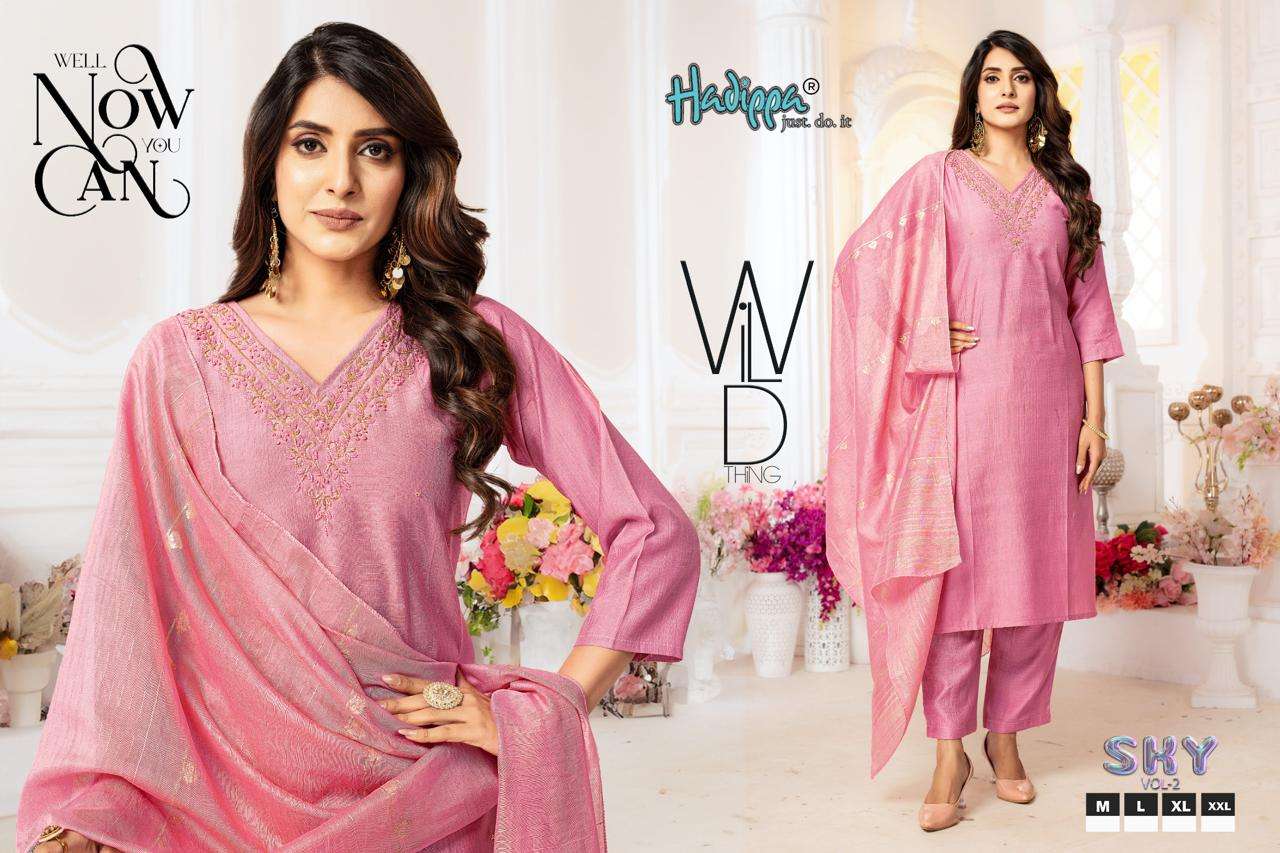 HADIPPA SKY VOL-2 HEAVY VETICAN HANDWORK KURTI KAMEEZ DEALER IN SURAT